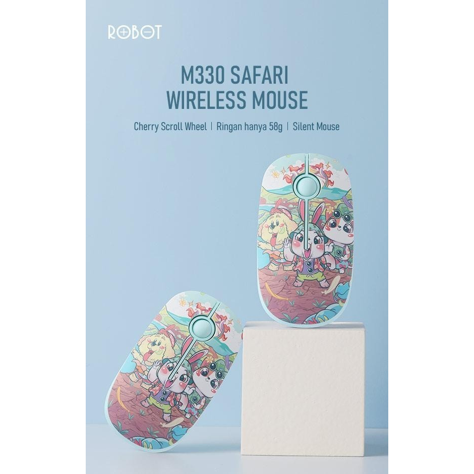 Jual Mouse Robot M330 2.4GHz Wireless Mouse Silent Optical - Mouse ...