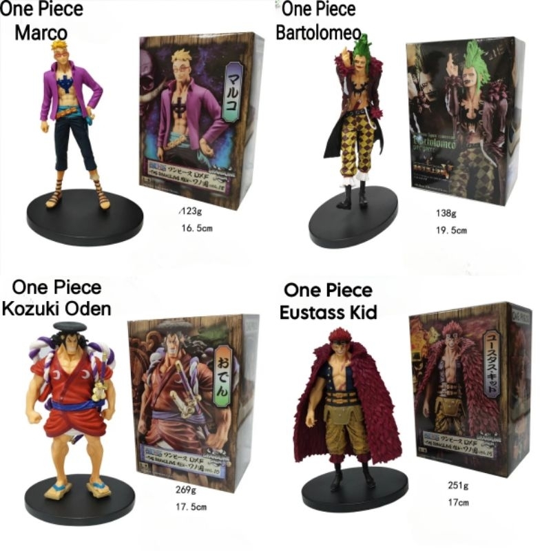 Jual DXF Action Figure Bartolomeo Kozuki Oden Eustass Kid Marco One ...