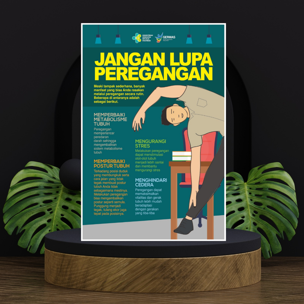 Jual Poster Kesehatan Jangan Lupa Peregangan | Shopee Indonesia