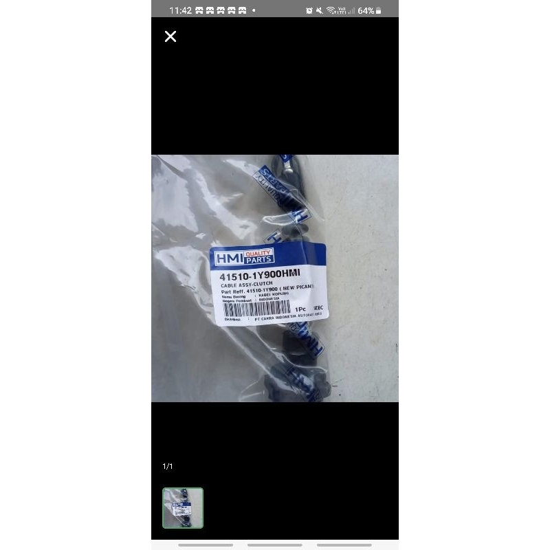 Jual Kabel Kopling Kia All New Picanto 41510-1Y900 HMI | Shopee Indonesia