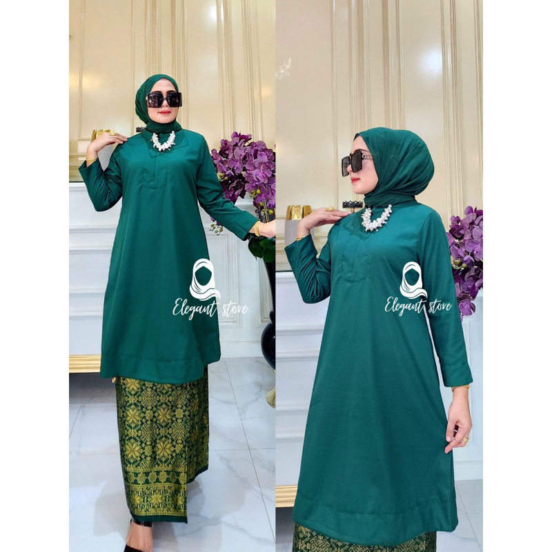 Jual ONE SET TUNIK POLOS IMA TOYOBO//LONG TUNIK BUSUI//TUNIK KURUNG ...