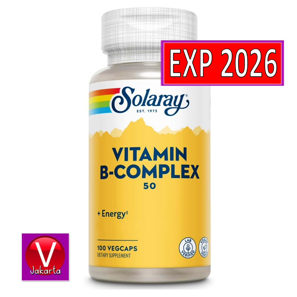 Jual Solaray B-Complex 50 100 VegCaps Vitamin B Complex | Shopee Indonesia