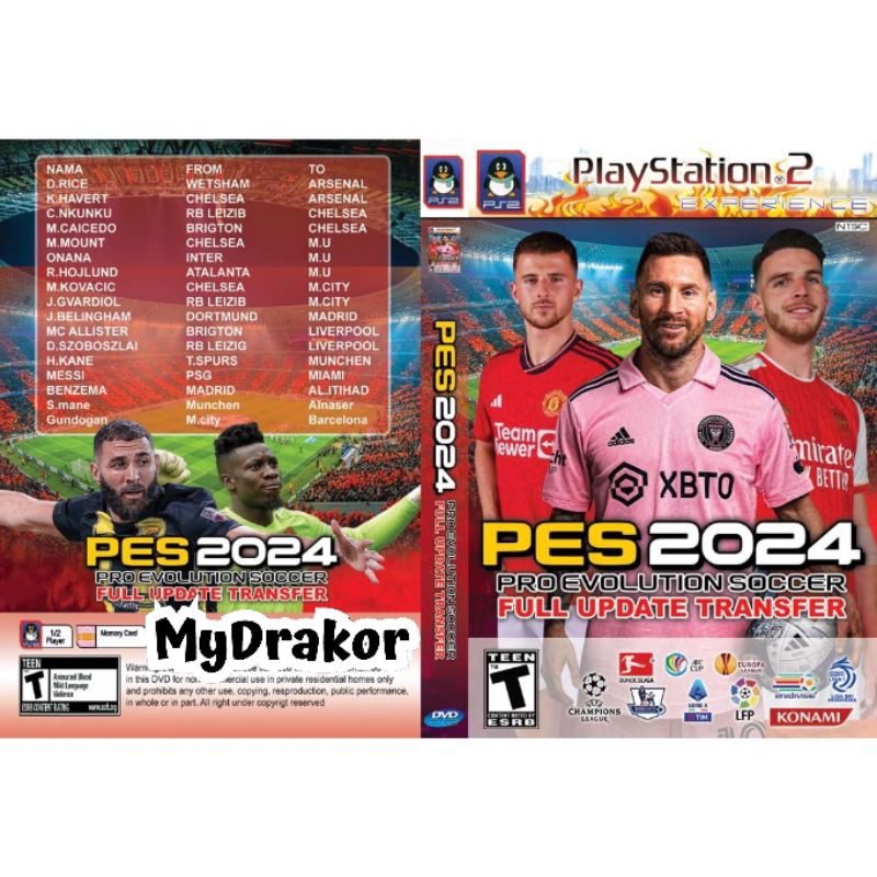 Jual kaset ps2 PES Pro Evolution Soccer Winter Full Update Transfer ...