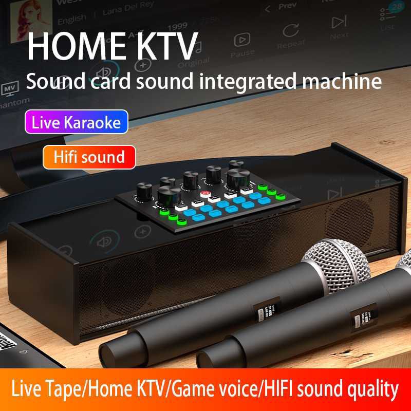 Jual Soundcard KTV Speaker SY168 Mixer Audio External Sound Card Bluetooth 7 Effect Original ...