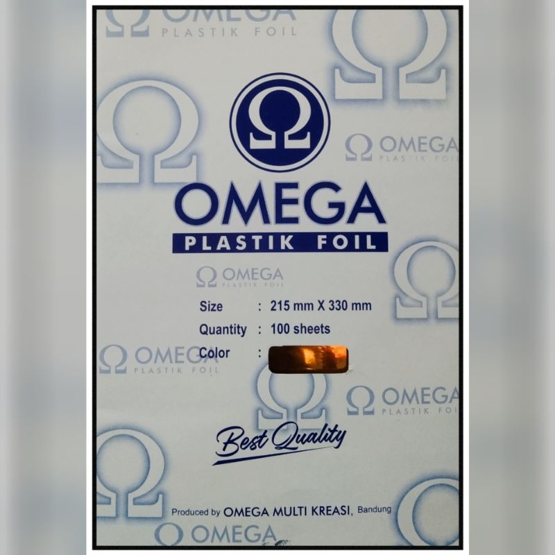 Jual Omega Plastik Foil warna gold/silver isi 50 lembar | Shopee Indonesia