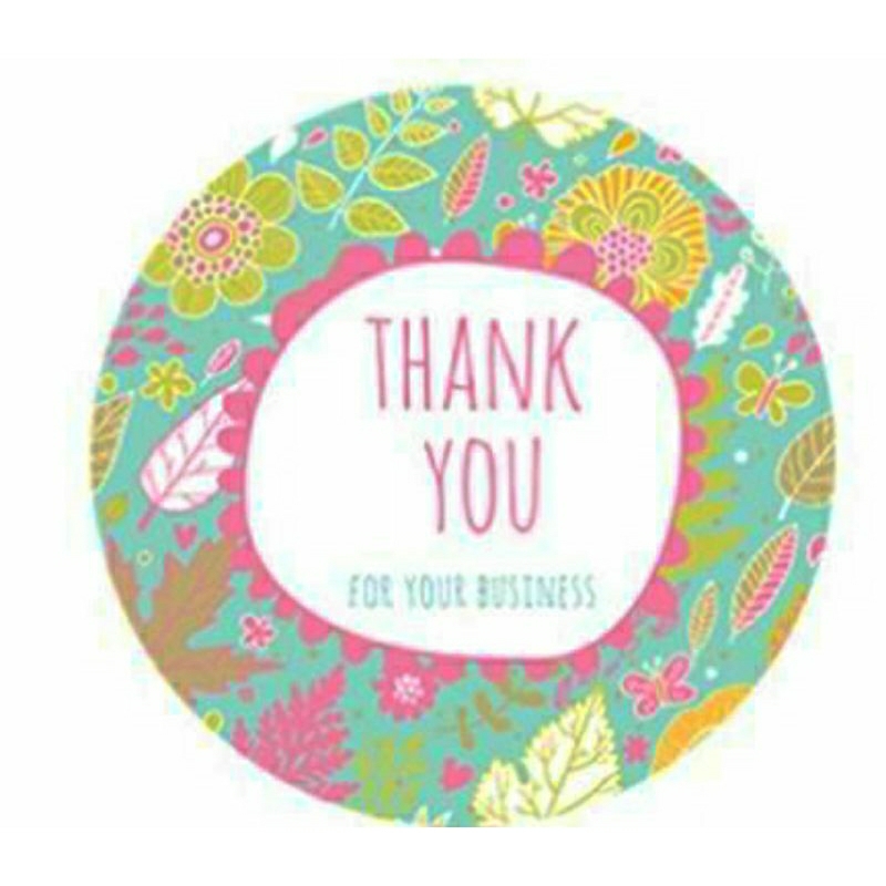 Jual (100 pcs) Sticker Thank You /stiker terima kasih part 2 | Shopee ...