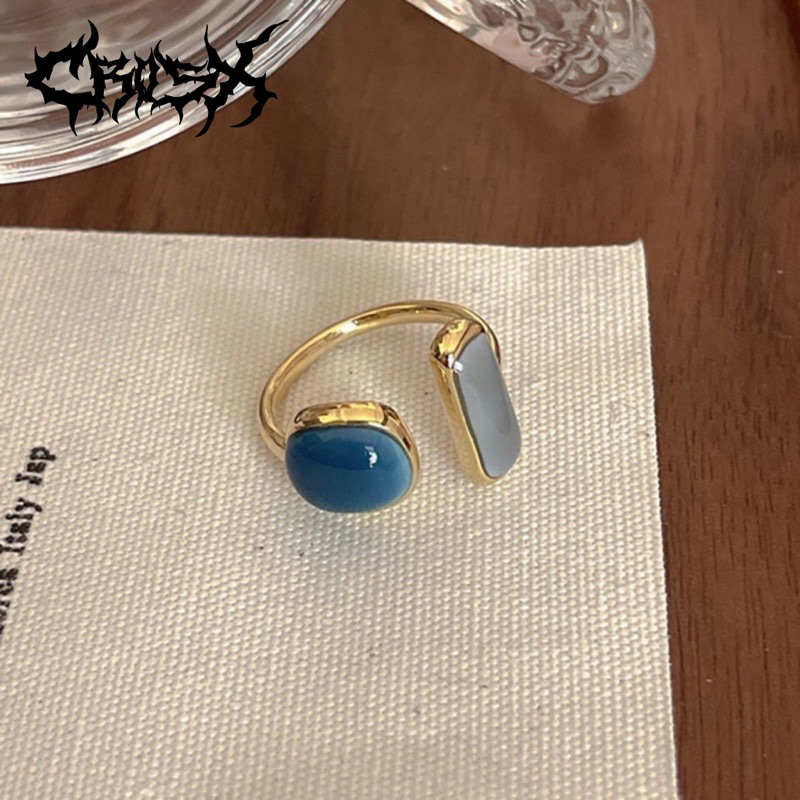 Jual ALPA GOLD RING / CINCIN EMAS JESSENIA RING GEOMETRI AKSESORIS PERHIASAN OVAL COUPLE RING ...