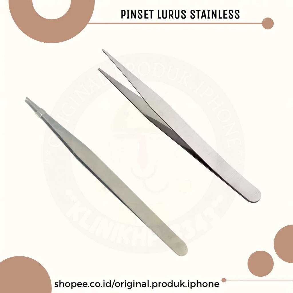 Jual PINSET LURUS STAINLESS ORIGINAL NEW | Shopee Indonesia