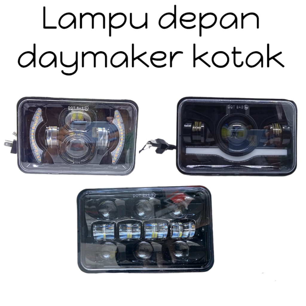 Jual LAMPU DAYMAKER LED MODEL KOTAK 5INCH BISA UNTUK MOTOR DAN MOBIL ...