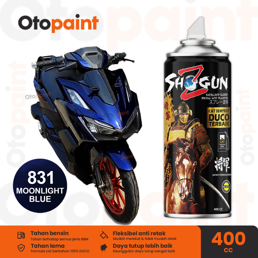 Jual OTOPAINT Cat Semprot Pilox Moonlight Blue Moon Hitam Lembayung ...