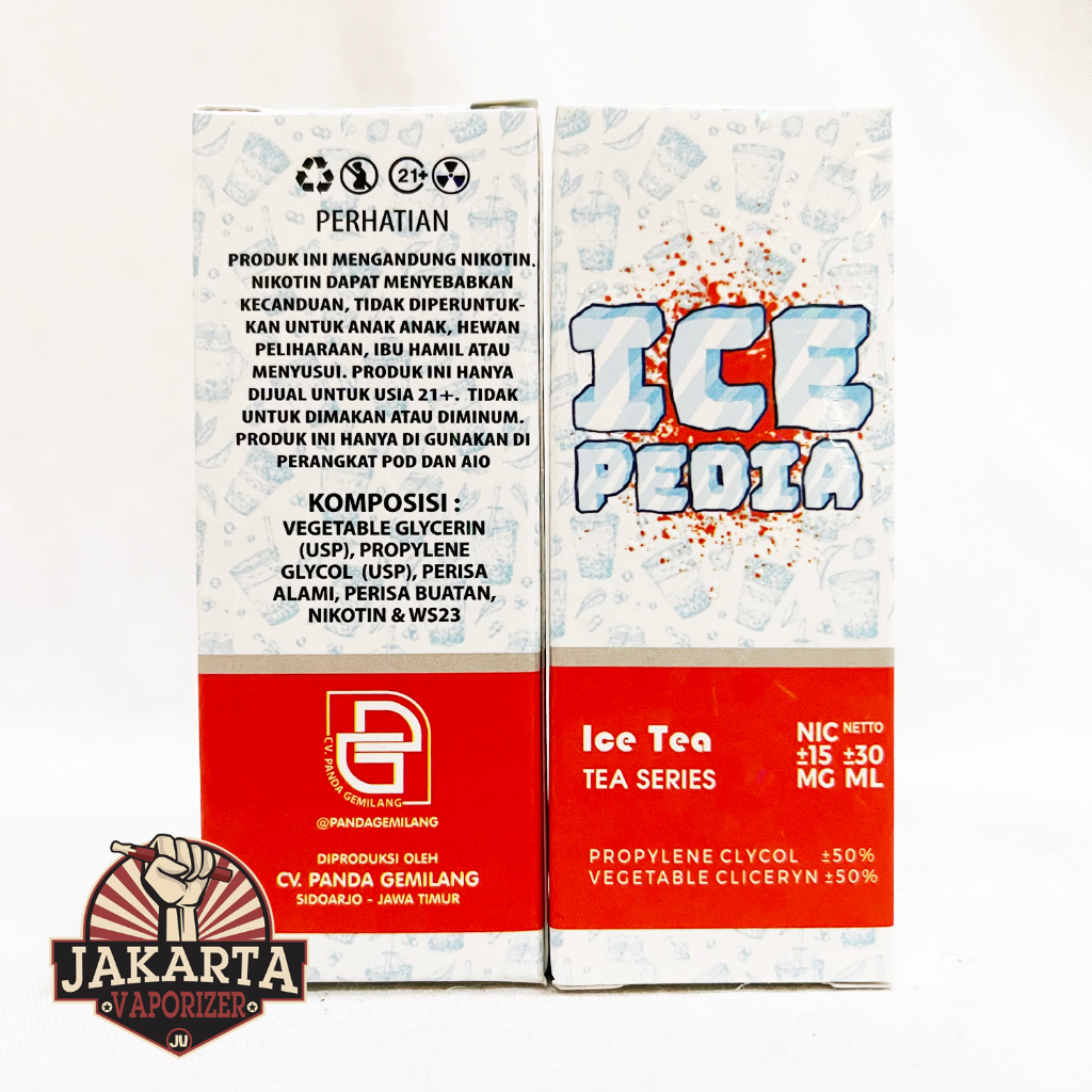 Jual PODS FRIENDLY ICEPEDIA ICE TEA 30ML 15MG BY MAJAPAHIT | Shopee ...