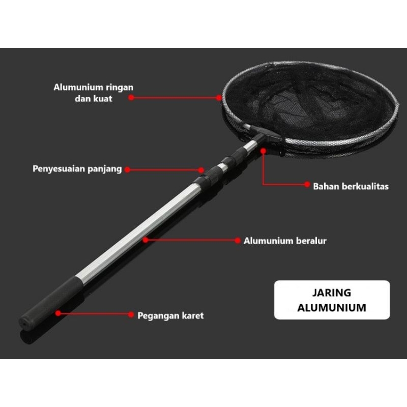 Jual Serok Ikan Lipat Serok Jumbo koi jaring ikan lipat serokan ikan ...