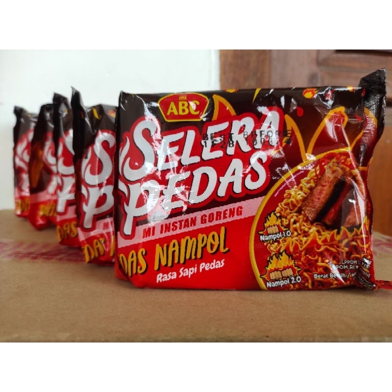 Jual Mie Goreng ABC Selera Pedas Nampol 5 Bungkus | Shopee Indonesia