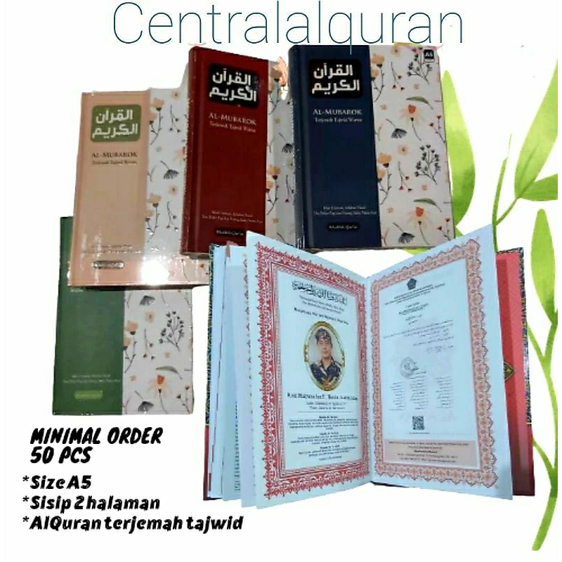 Jual Al Quran 40 Hari Tajwid Warna Terjemah A5 Tanggung Souvenir 40 ...