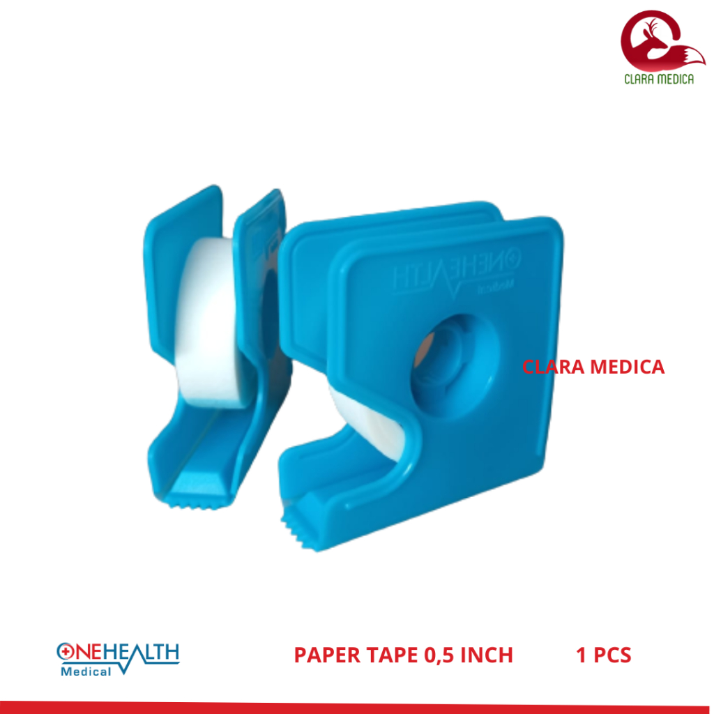 Jual Onehealth Paper Tape Plester Luka Surgical Tape 0.5 inch x 10 yard ...