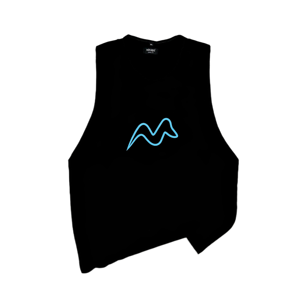 Jual MNKY TANKTOP / SEWLESS / LOW CUT / Muscle / Blue Thick | Shopee ...