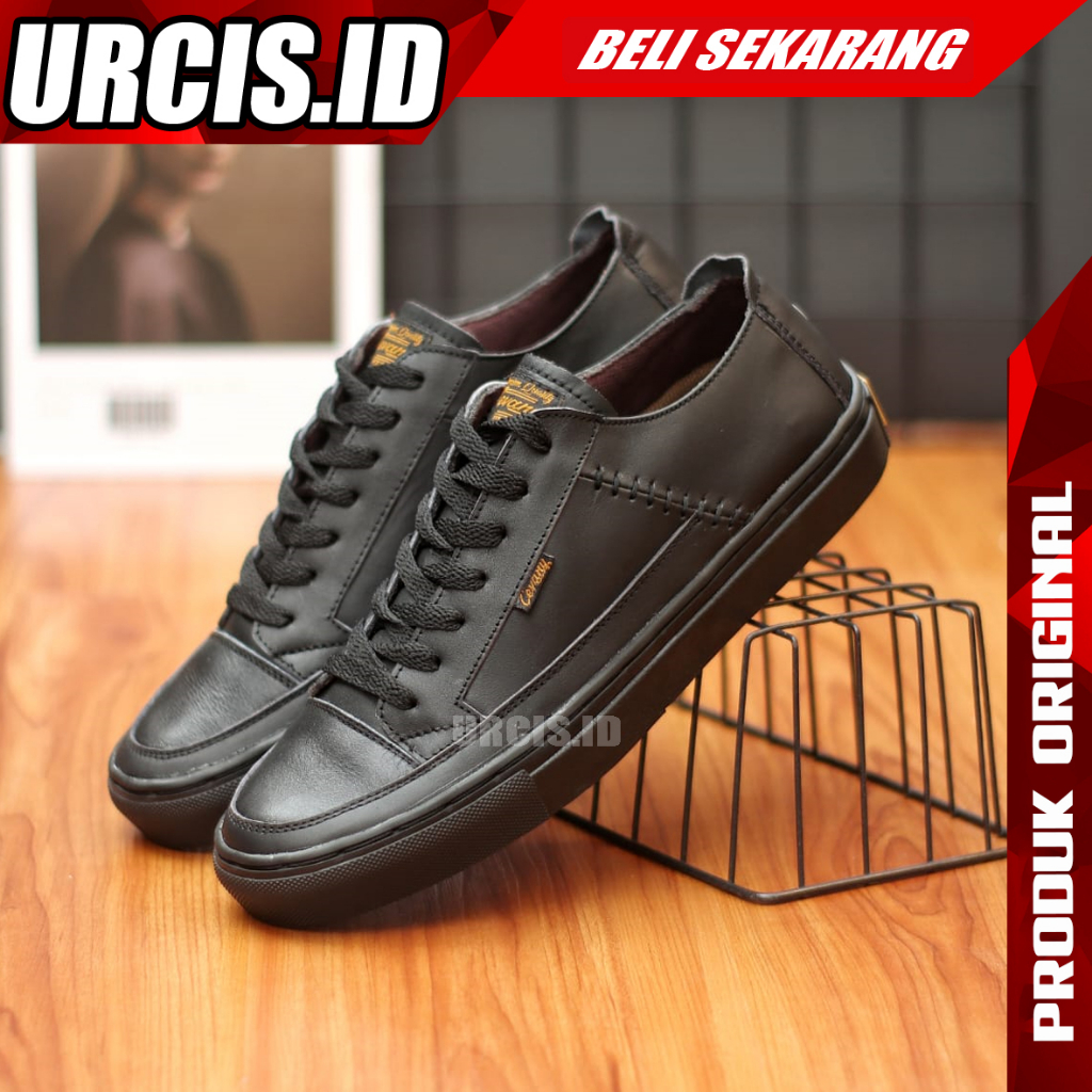 Jual URC Curtis Sepatu Formal Sneaker Pria Kulit Asli Kerja Kantor Kuliah Simple Original ...