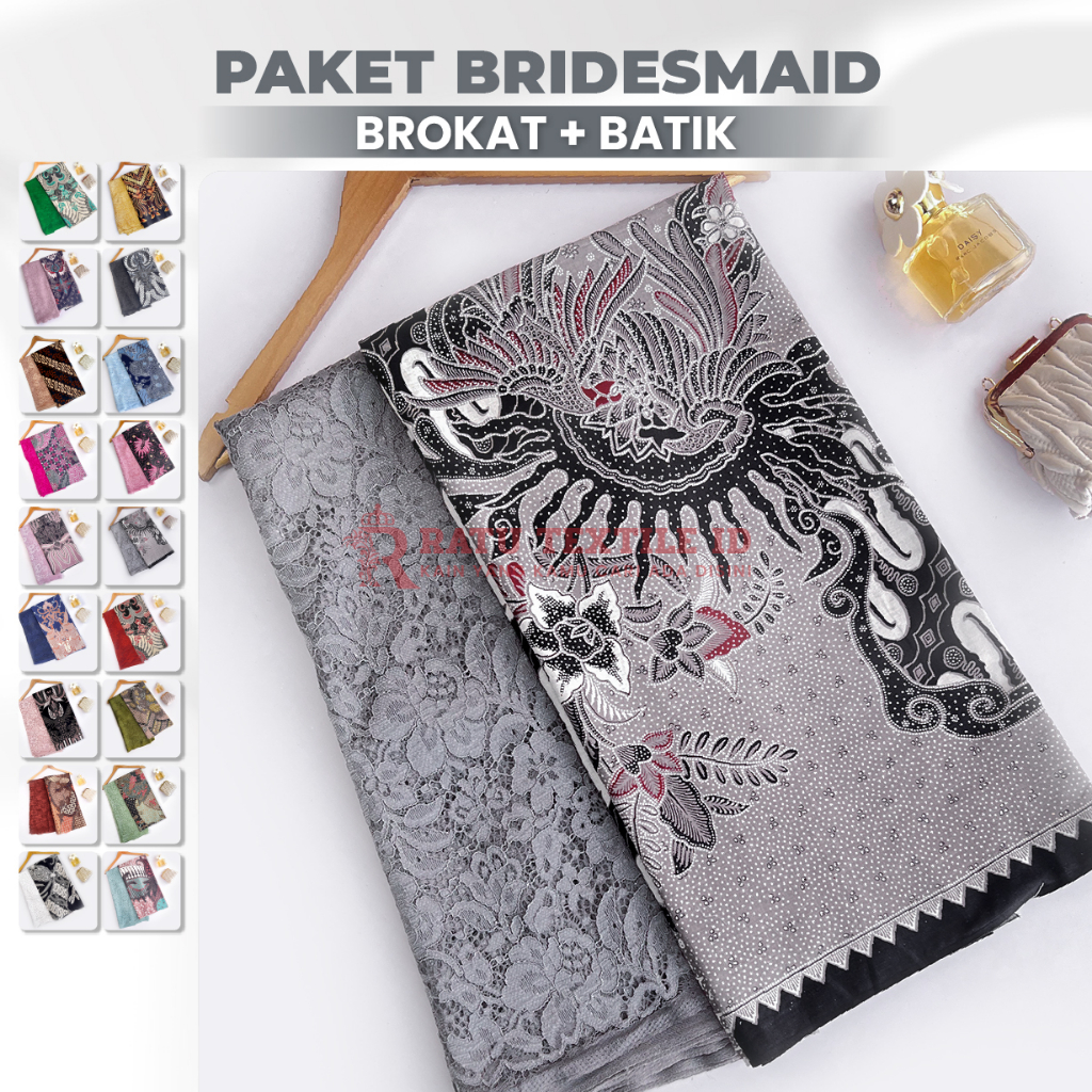 Jual Paket Seragam Bridesmaid Lengkap Wisuda Lamaran Keluarga Kain ...