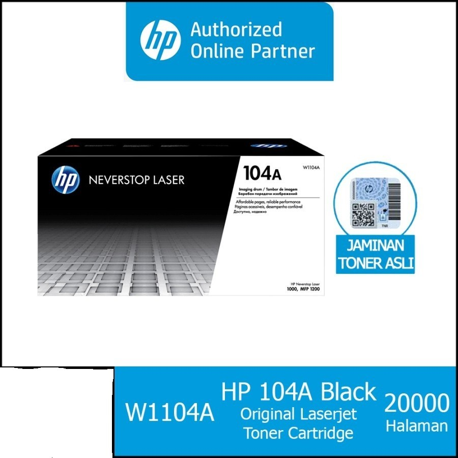 Jual HP 104A Black Original Laser Imaging Drum (W1104A) | Shopee Indonesia