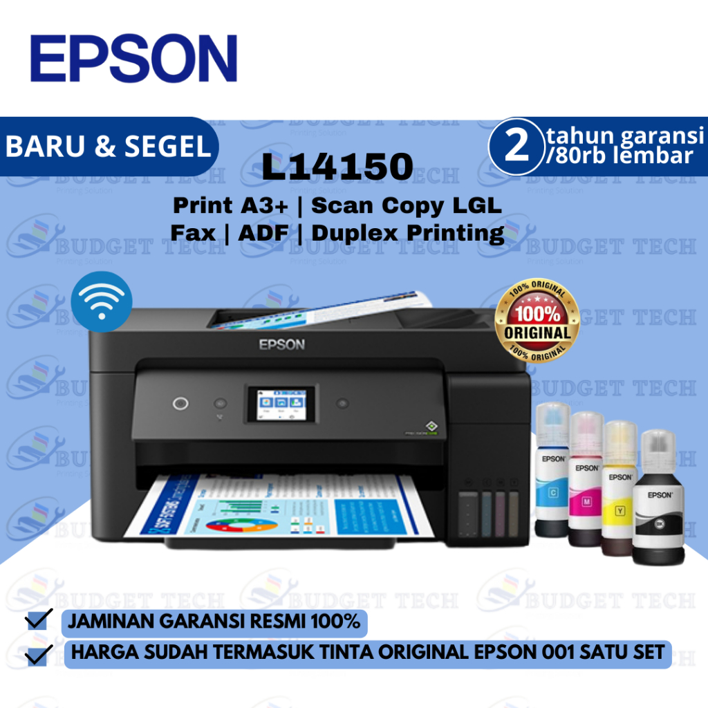 Jual Printer Epson L14150 A3+ (Scan Flatbed Up to F4) PRINT SCAN COPY ...