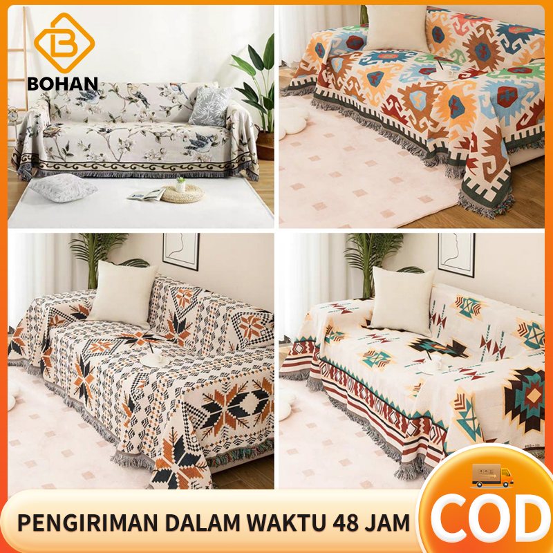Jual [New Design]Cover Sofa Sofa Cover Sarung Sofa Throw Blanket Selimut Sofa Motif Nordic ...