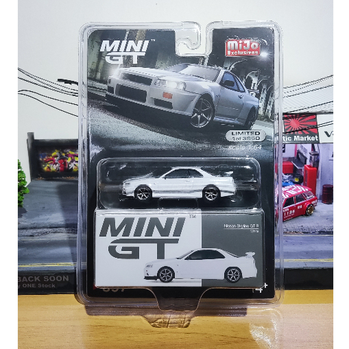 Jual Mini GT Nissan Skyline GT-R (R34) V-Spec N1 White Blister Version ...