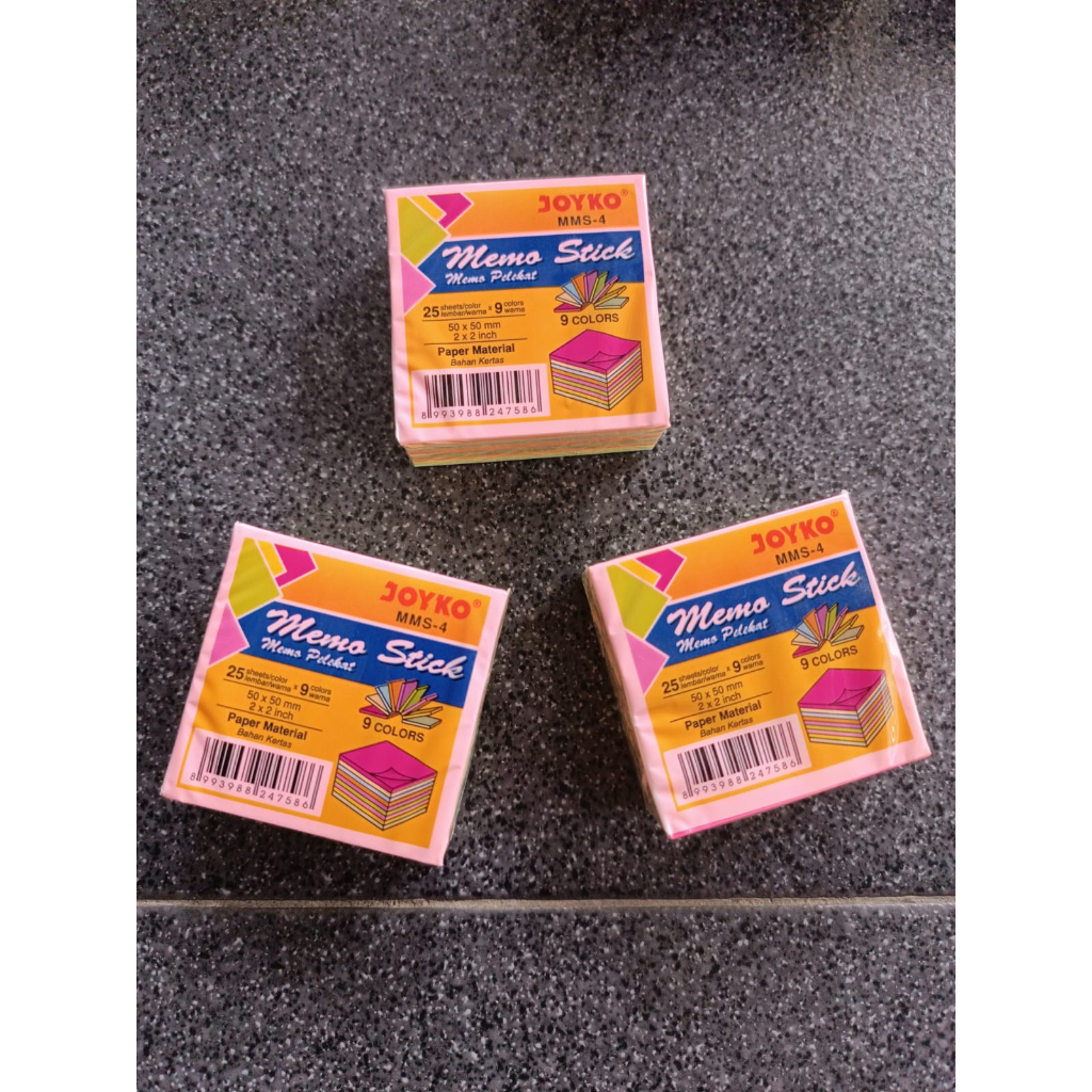 Jual KERTAS TEMPEL MEMO KECIL STICKY NOTES CATATAN WARNA WARNI MEREK ...