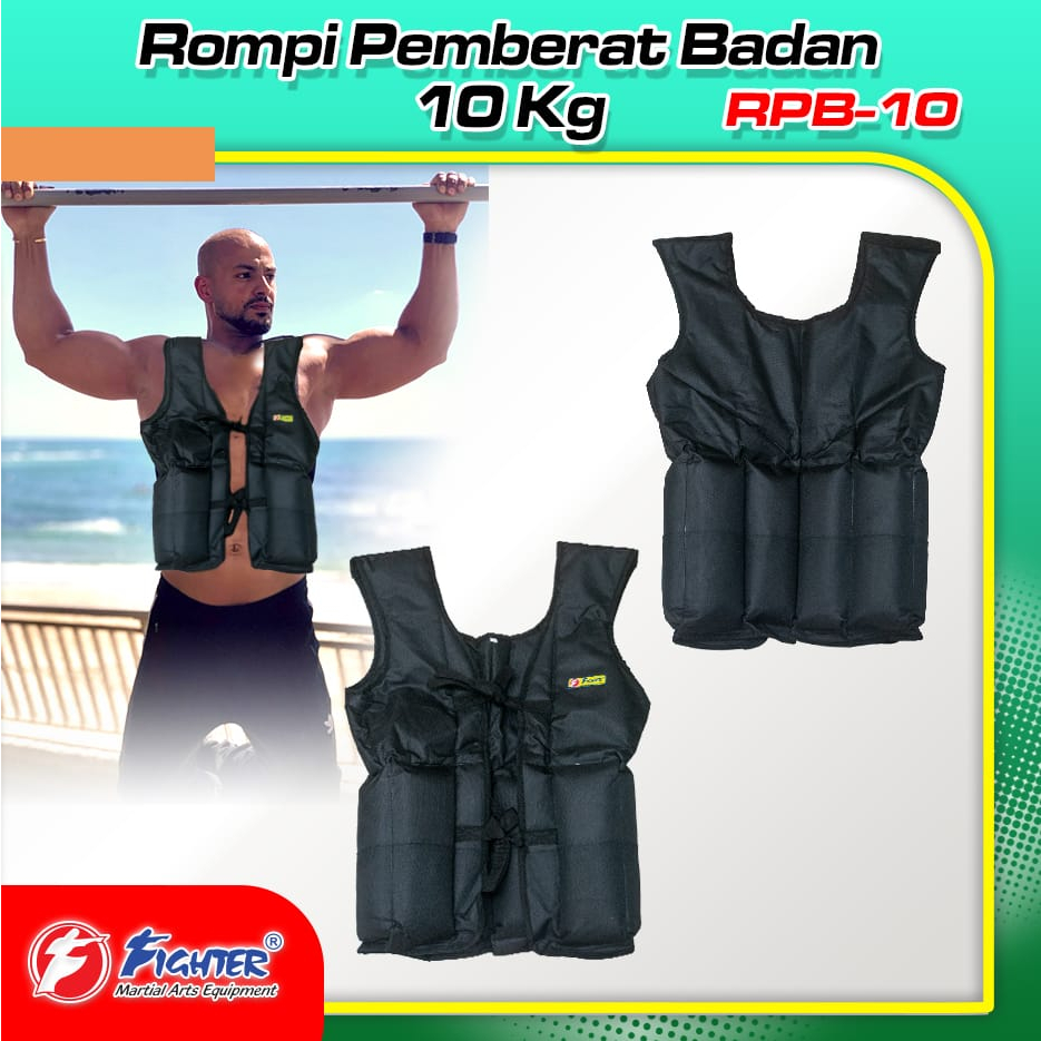 Jual Rompi Pemberat Badan 10kg RPB-10-FIGHTER | Shopee Indonesia