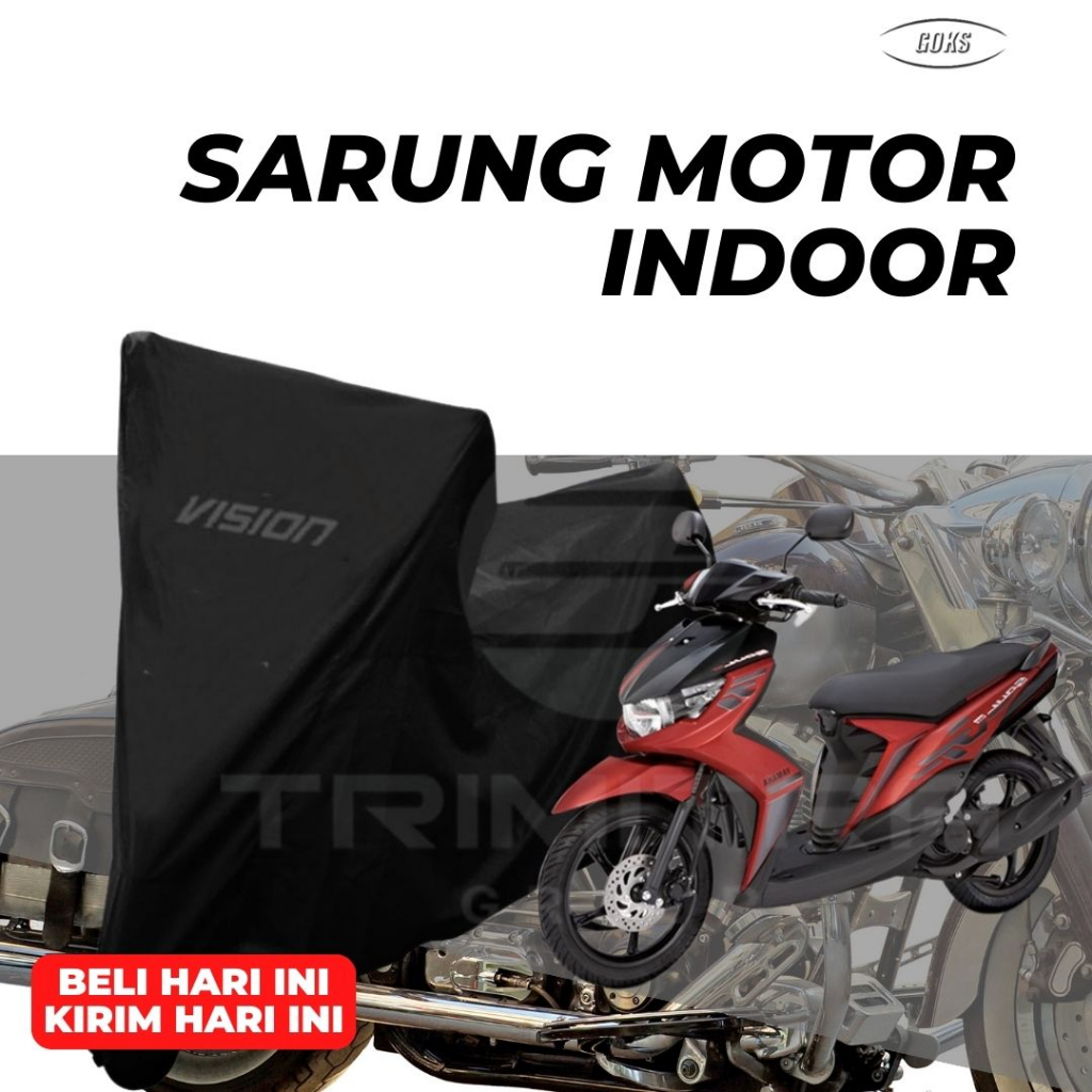 Jual Sarung Motor Vision Penutup Pelindung Body Cover Indoor Warna ...