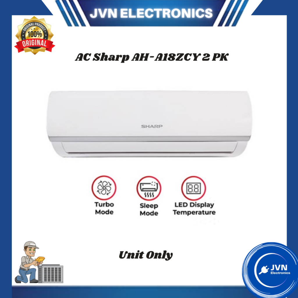 Jual AC Sharp AH-A18ZCY 2 PK - UNIT ONLY | Shopee Indonesia