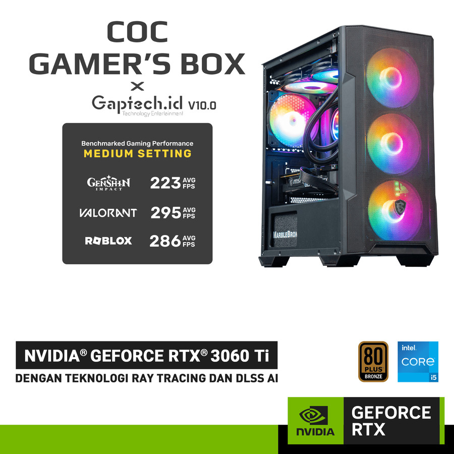 Jual COC GAMER BOX X Gaptech.id V10.0 - Paket PC Rakitan Intel i5 ...