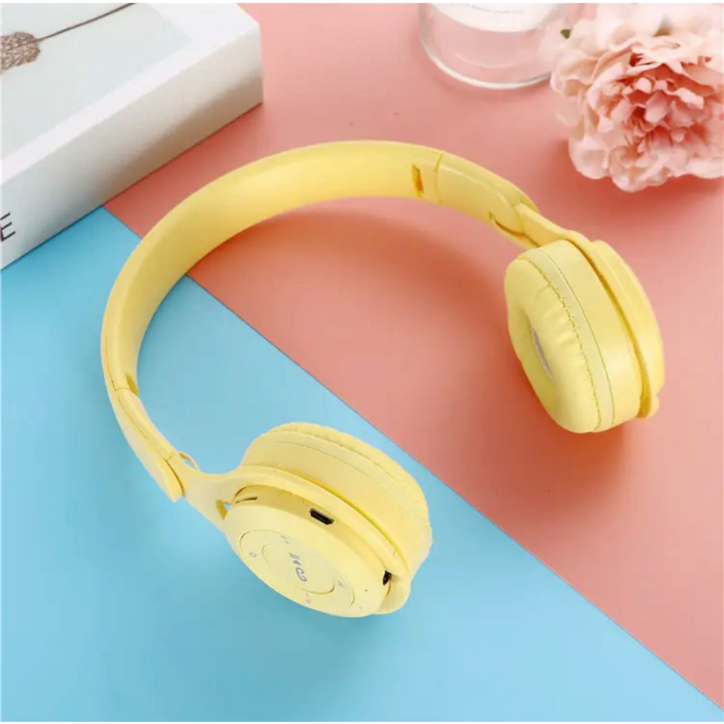 Jual Headset Candy Macaron Wireless Bluetooth Y08 Bando Stereo Xtra ...
