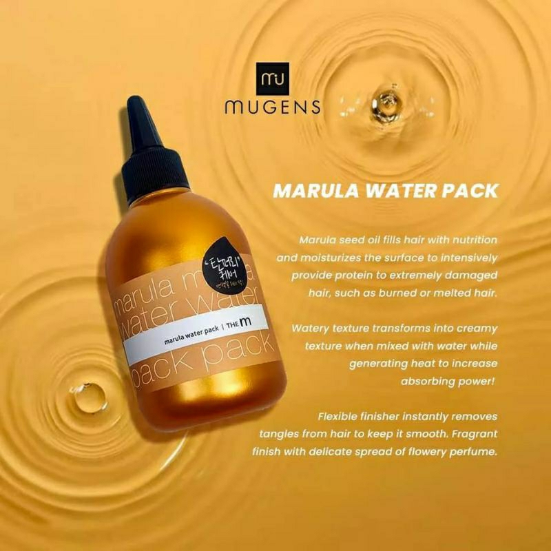Jual Marula Water Pack The M Mugens - Protein Hair Mask 250 ML | Shopee ...