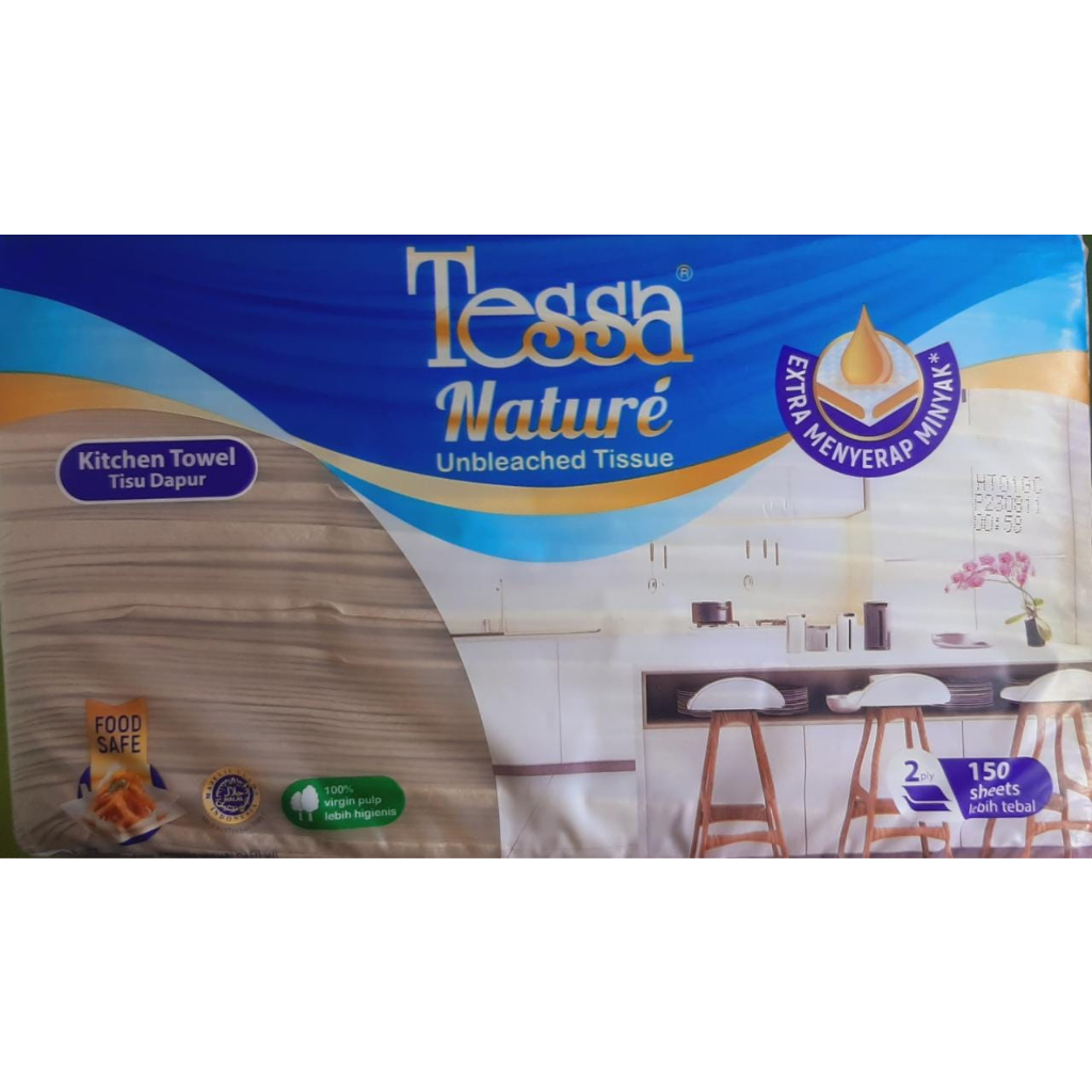 Jual 1 Pcs Tissue Dapur Tessa Nature 150 Sheets x 2 Ply THSN-002 ...