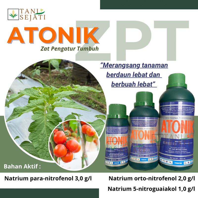 Jual Atonik 6.0L ZPT Zat Pengatur Tumbuh Tanaman Kemasan 100ml 250ml ...