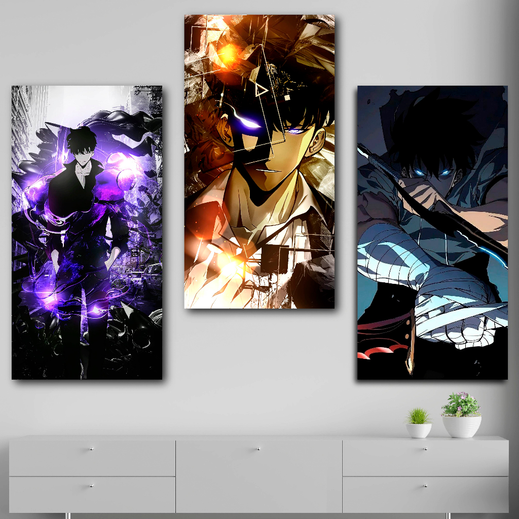 Jual Poster Solo Leveling 4k ukuran 10x20cm Bisa request gambar sendiri ...