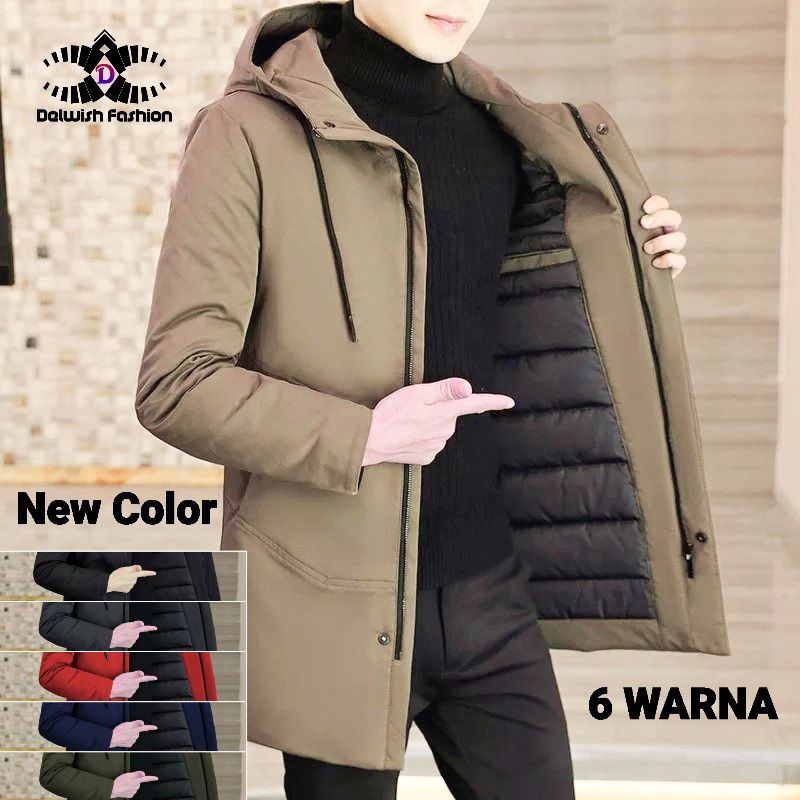 Jual Long coat pria terbaru/jaket pria By Delwish Fashion | Shopee ...