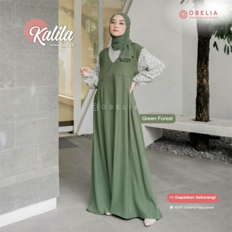 Jual Kalila Dress by Gimi Hijab x Obelia.id | Gamis Remaja Kekinian ...
