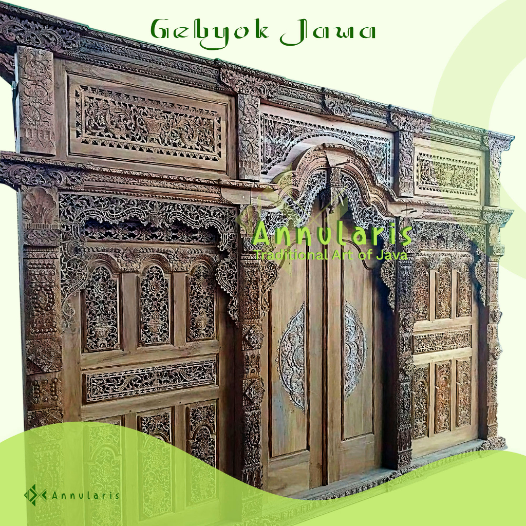 Jual Gebyok Ukir Jepara Ukuran 4 Meter Bahan Kayu Jati, Gebyok Jawa ...