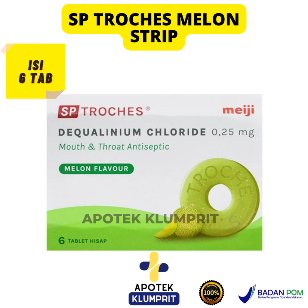 Jual SP TROCHES MELON / ISI 6'S / PERMEN RADANG TENGGOROKAN / VITAMIN ...