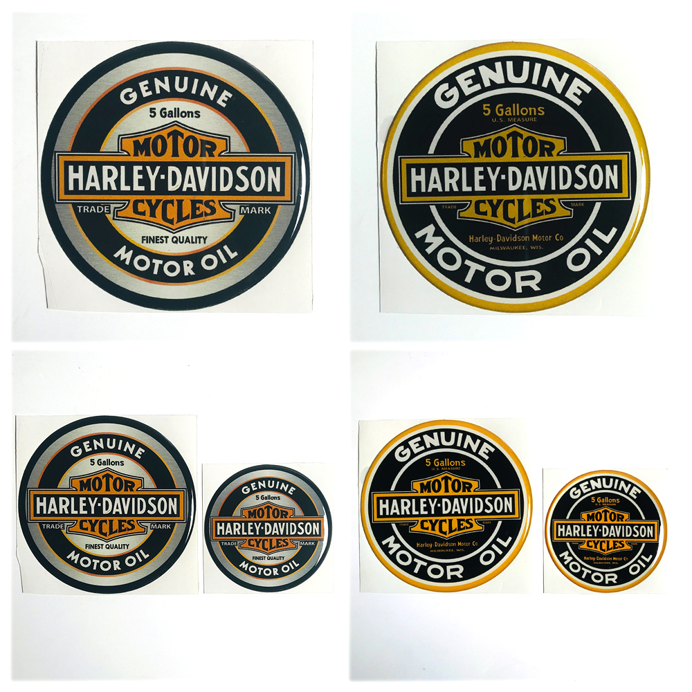 Jual Stiker HARLEY DAVIDSON MOTOR GENUINE OIL 5 GALONS Sticker Amblem ...