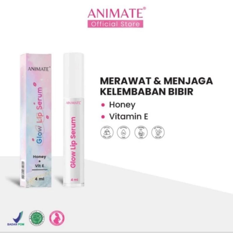 Jual ANIMATE Glow Lip Serum - 4ml | Shopee Indonesia