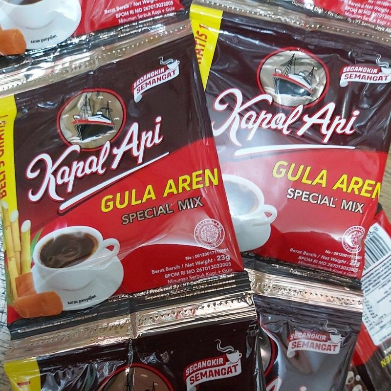 Jual Kopi Kapal Api GULA AREN 10pcs (1 renceng) | Shopee Indonesia
