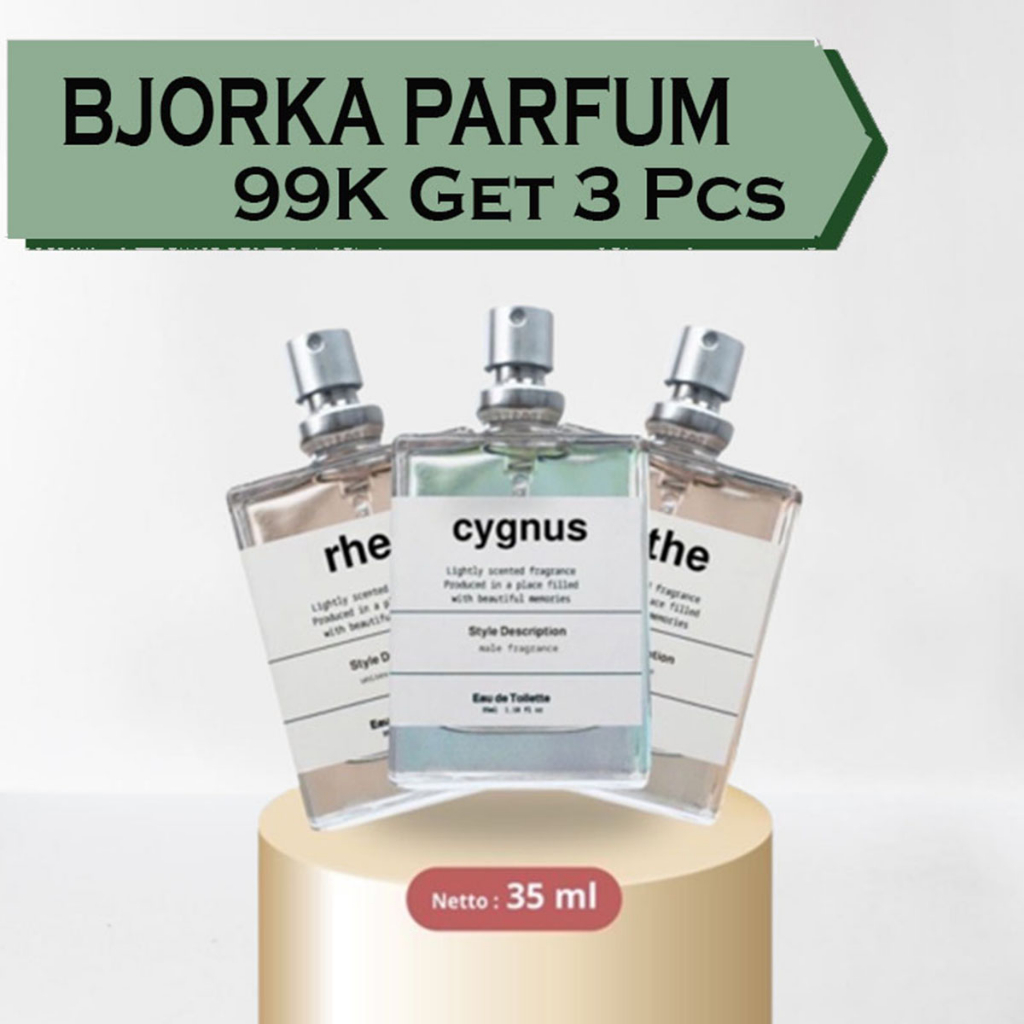 Jual Promo Bjorka Parfum 99K Get 3 Pcs Perfume Cewek Cowok Unisex EDT ...