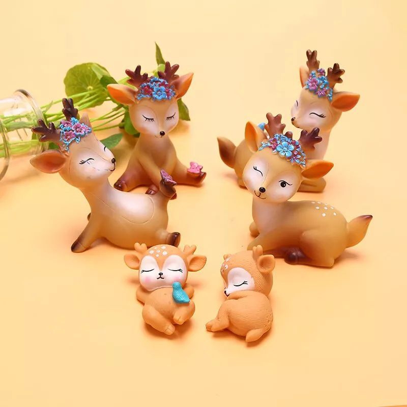 Jual Topper hiasan cake kue dekorasi koleksi binatang rusa deer sika ...