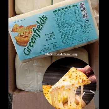 Jual Keju mozzarella balok greenfields REPACK 250gr/ mozzarella cheese ...