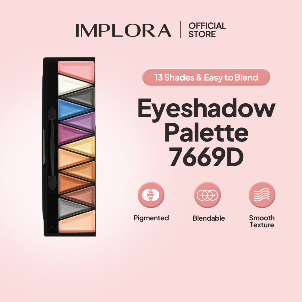 Jual Implora Eyeshadow Palette 7669D | Shopee Indonesia