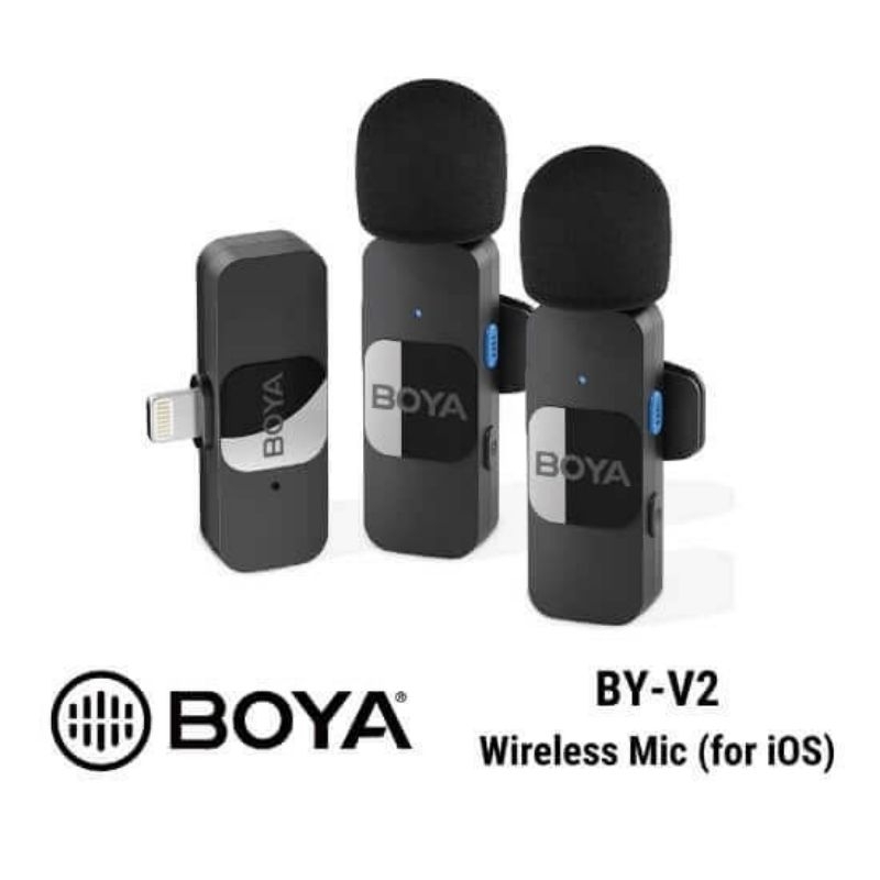 Jual Boya BY-V2 / V20 Wireless Microphone for iOS And Type C Mic Iphone Mikrofon V2 V 2 V20 V 20 ...