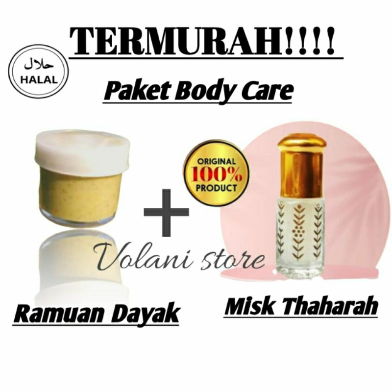Jual [PROMO] Paket Body care Ramuan Dayak + Misk Thaharah Original ...