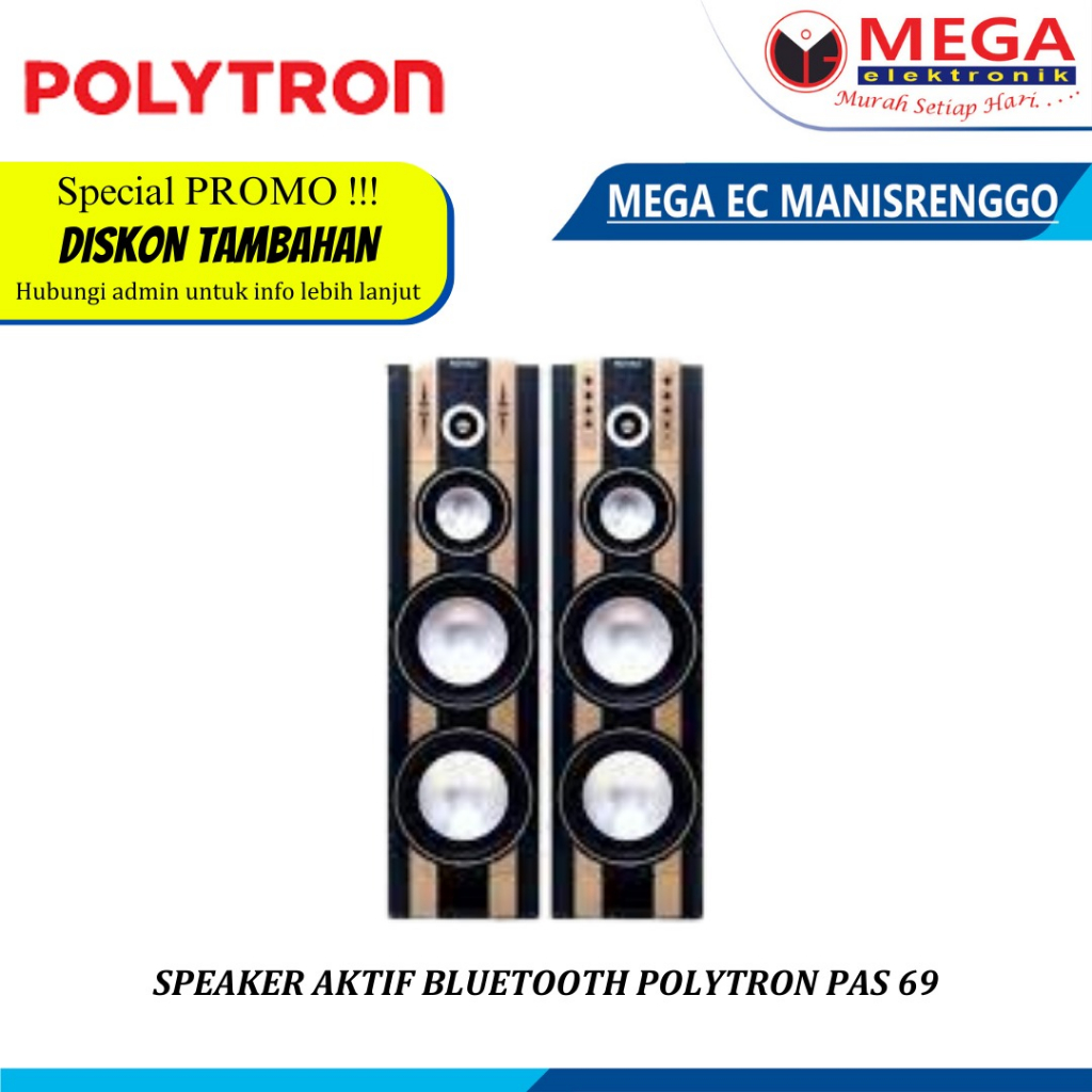 Jual Speaker AKTIF Bluetooth Polytron PAS 69 | Shopee Indonesia